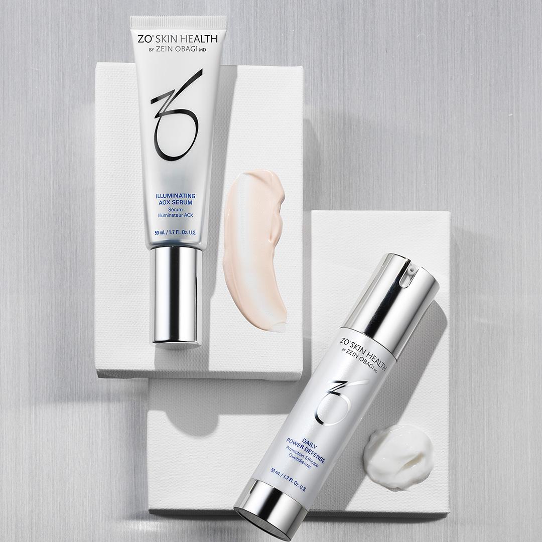 BỘ ĐÔI ZO DAILY POWER DEFENSE VÀ AOX SERUM DƯỠNG DA MÙA HANH KHÔ - Zo