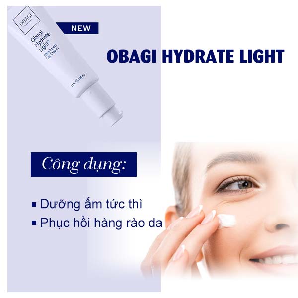 Kem dưỡng ẩm Obagi Hydrate Light Weightless Gel Cream