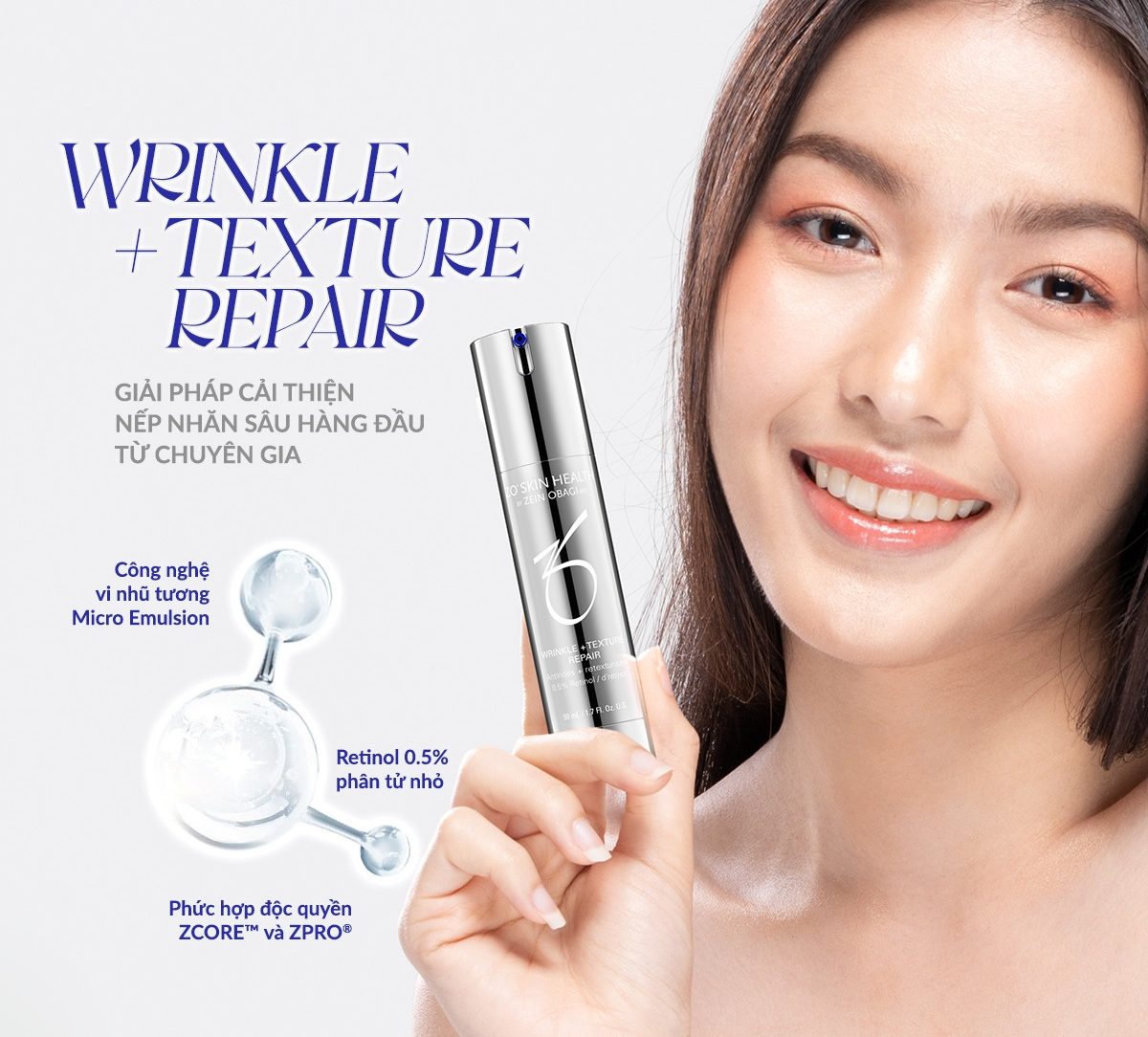 Phân Biệt Retinol ZO® Complex A+ Và Wrinkle + Texture Repair: Nên Chọn ...